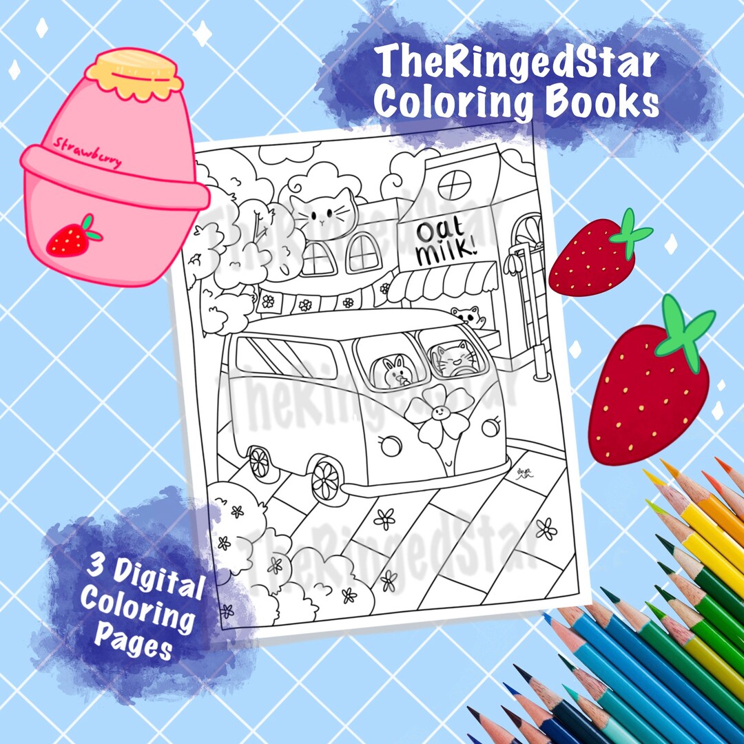 Grocery Haul Part 2 Hand-drawn Original Artwork Printable Kawaii ...