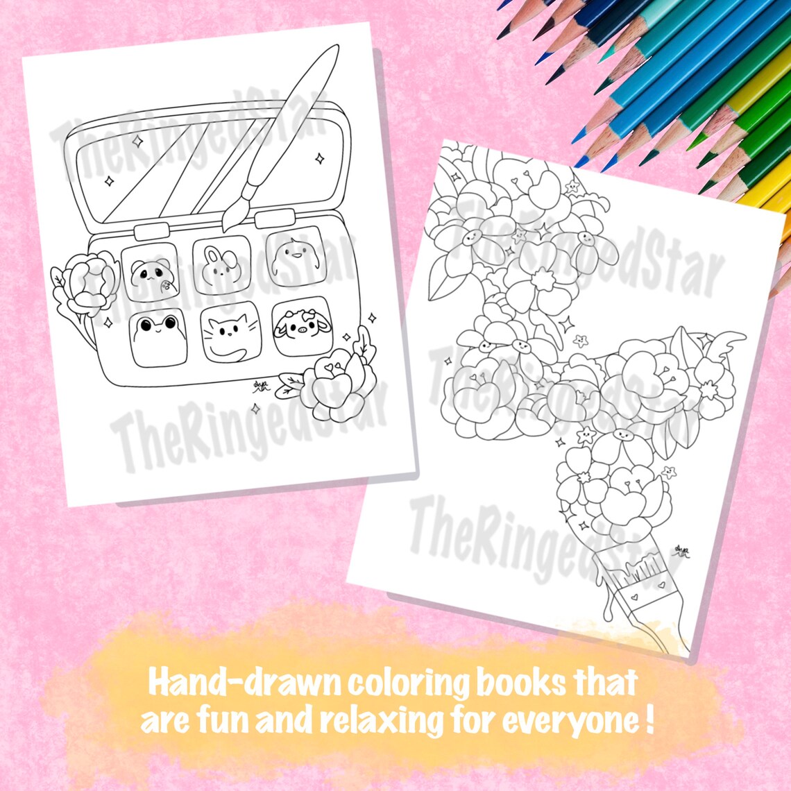 Kawaii Room Part 2 | Printable Coloring Sheets | Hand-drawn Coloring ...