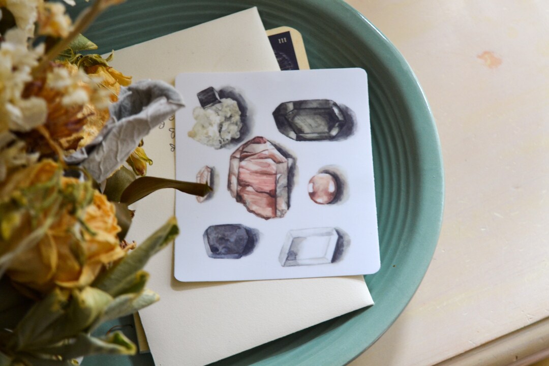 Rocks and Mineral Sticker for Gem Lovers - Etsy