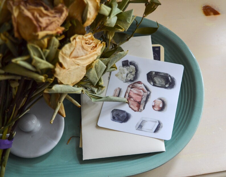 Rocks and Mineral Sticker for Gem Lovers - Etsy