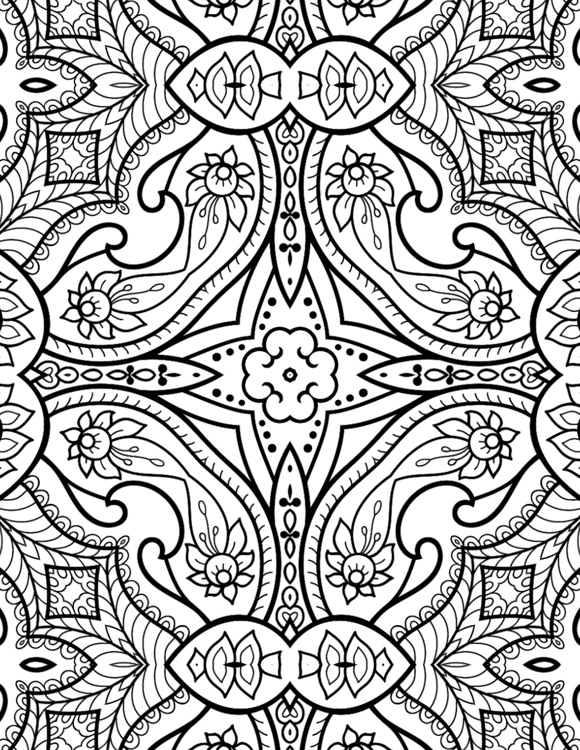 Dream Mandala Instant Digital Download Coloring Pages - Etsy