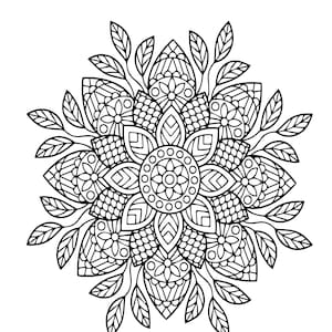 Good Fortune Mandala Coloring Pages - Etsy