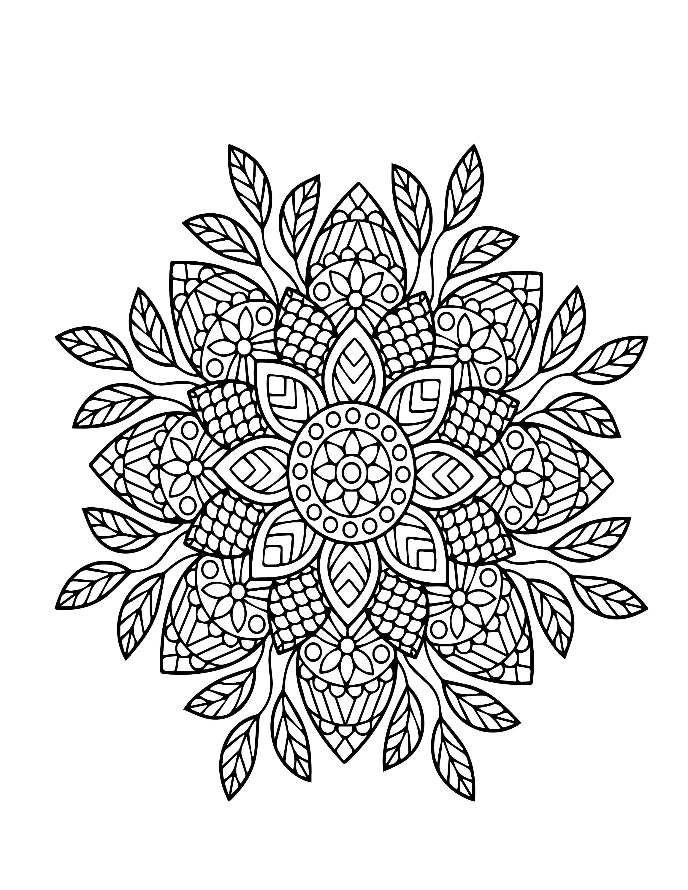 Good Fortune Mandala Coloring Pages - Etsy