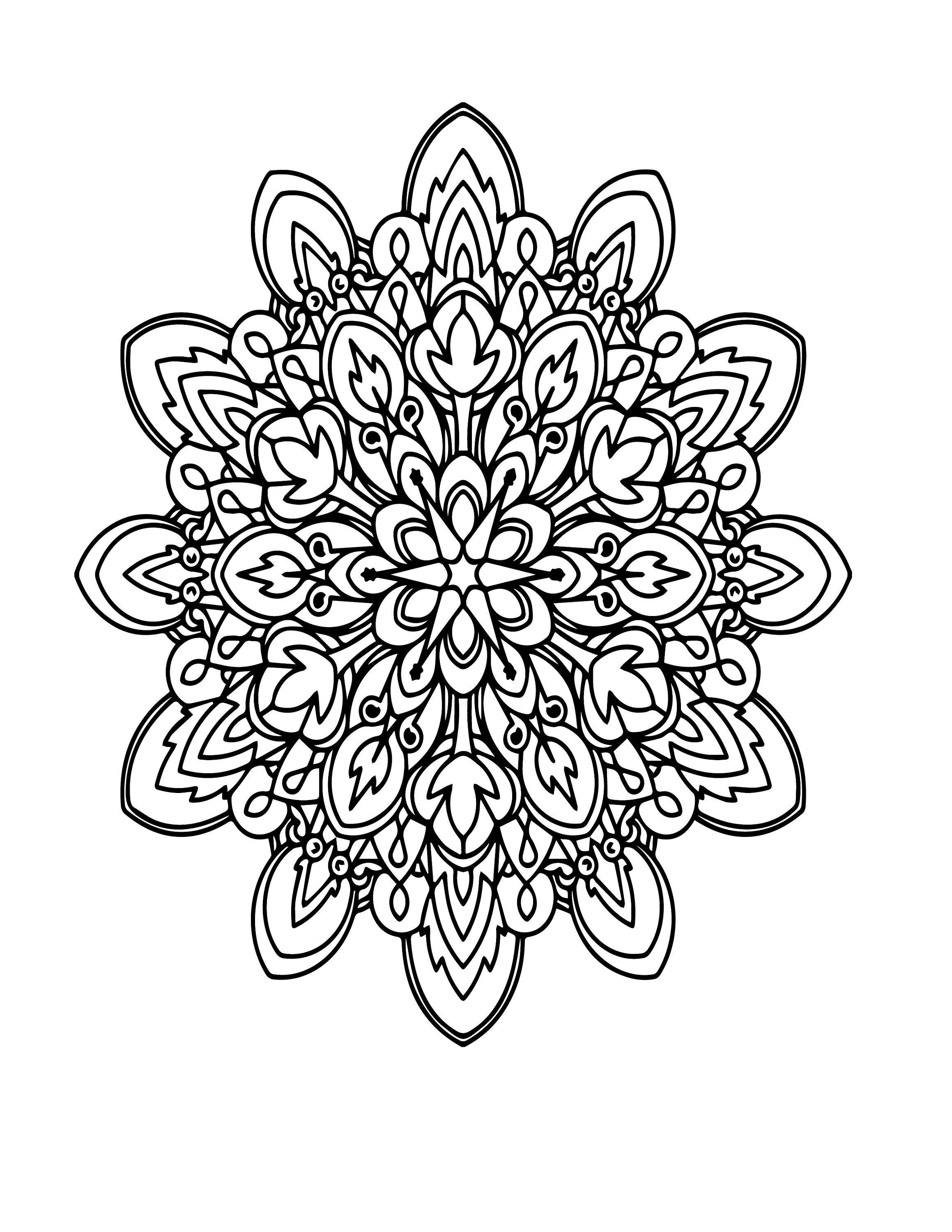 Good Fortune Mandala Coloring Pages - Etsy