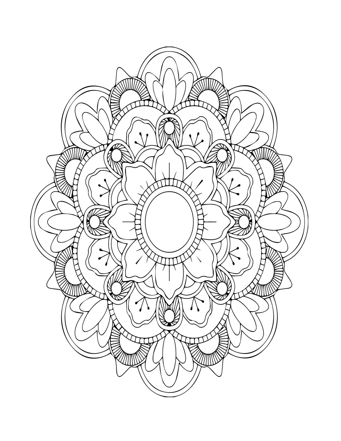Good Fortune Mandala Coloring Pages - Etsy