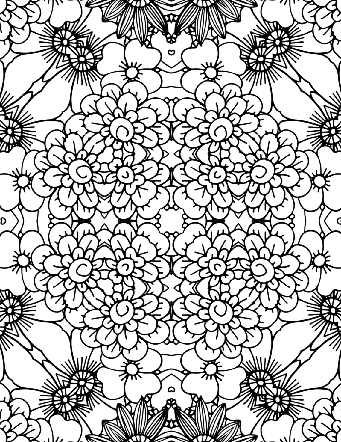 Mandala Inner Peace Printable Adult Coloring Pages - Etsy