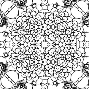 Mandala Inner Peace Printable Adult Coloring Pages - Etsy