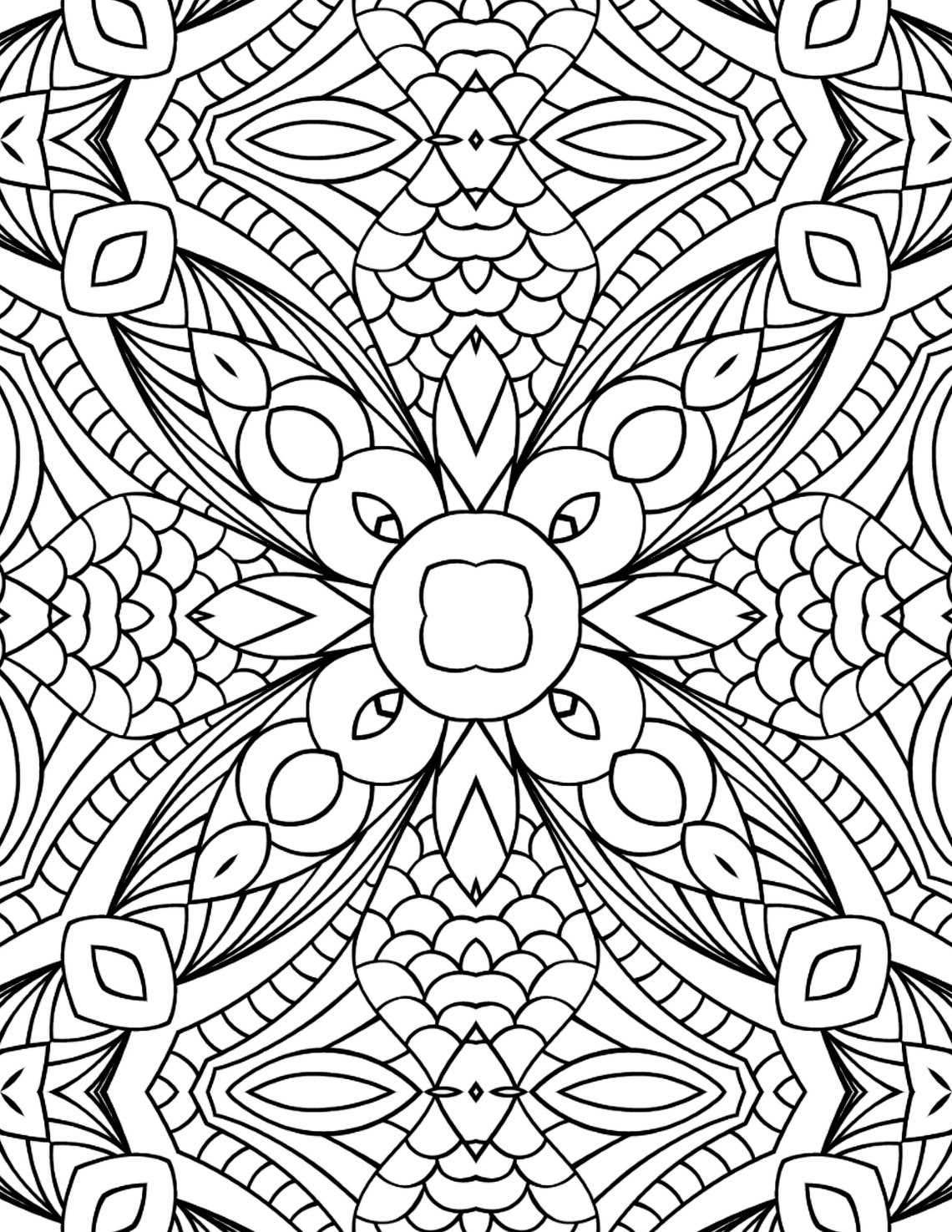 Infinate Mandala Coloring Page Design With Insant Download - Etsy
