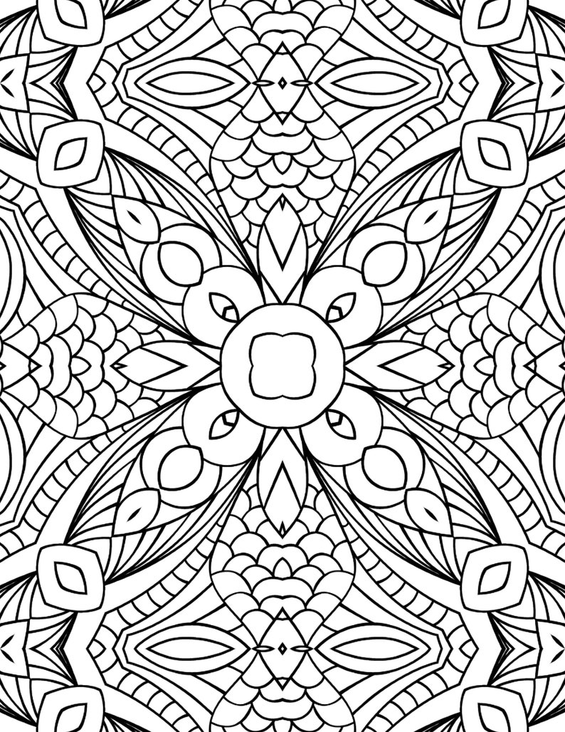 Infinate Mandala Coloring Page Design With Insant Download - Etsy