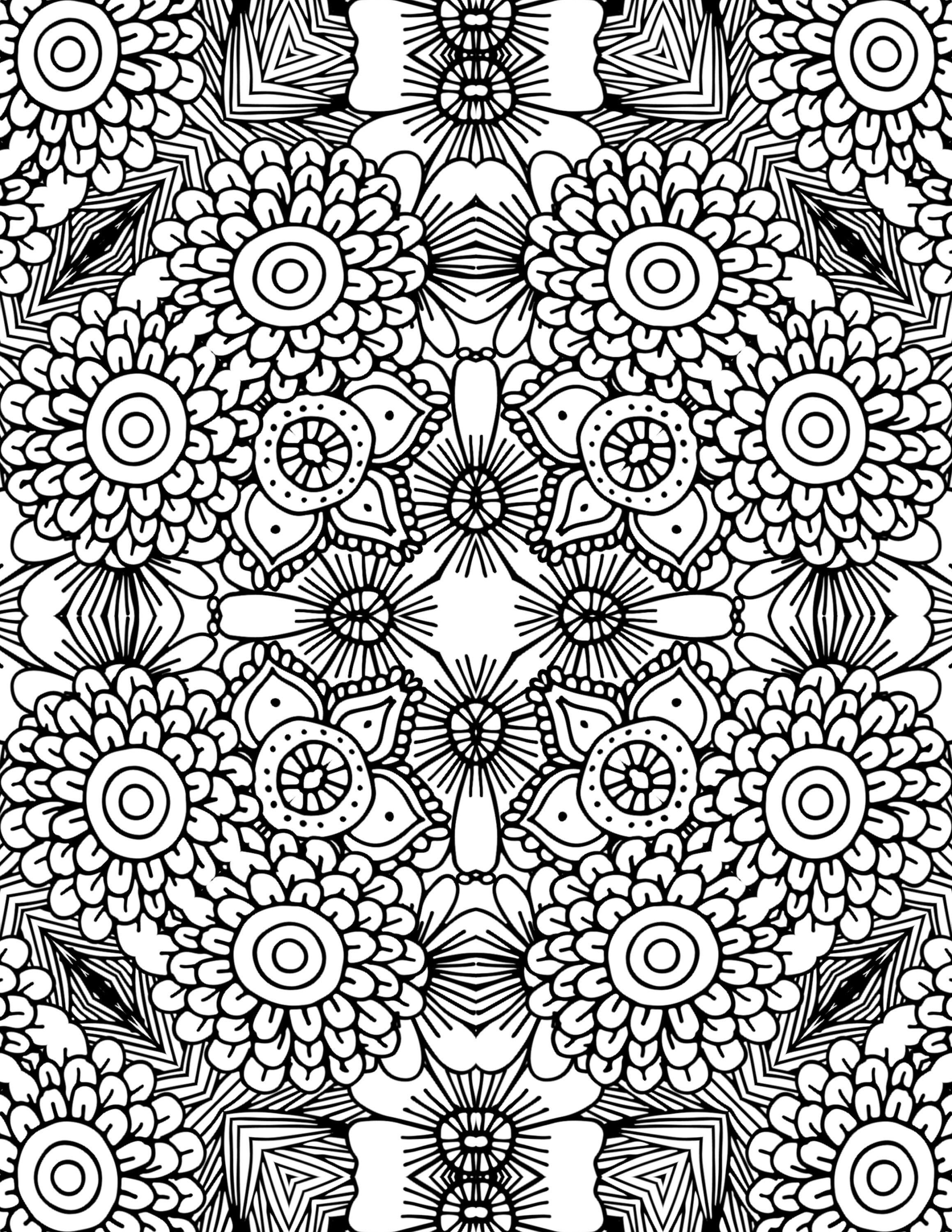 Mandala Inner Peace Printable Adult Coloring Pages - Etsy