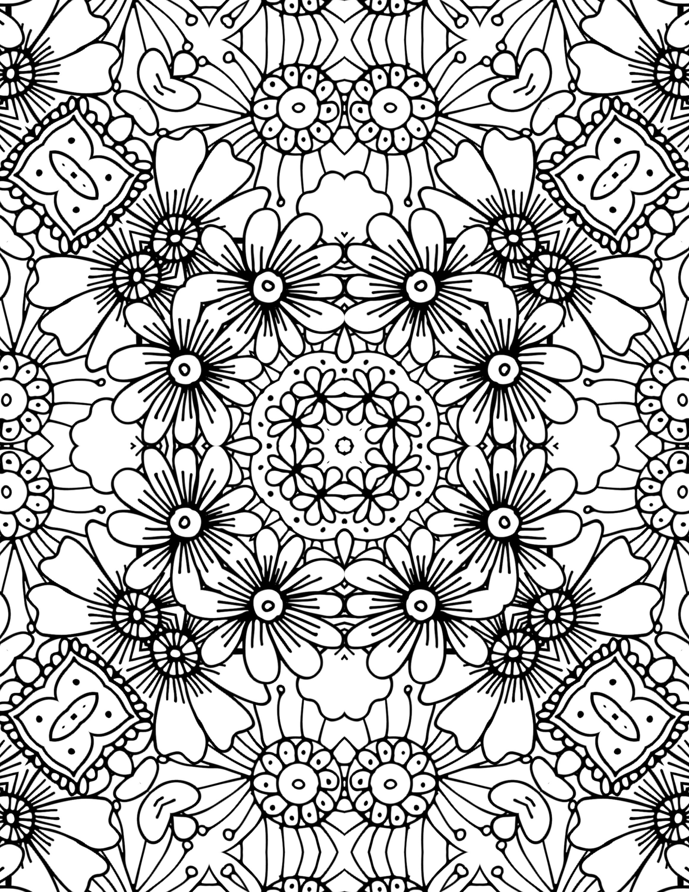 Mandala Inner Peace Printable Adult Coloring Pages - Etsy