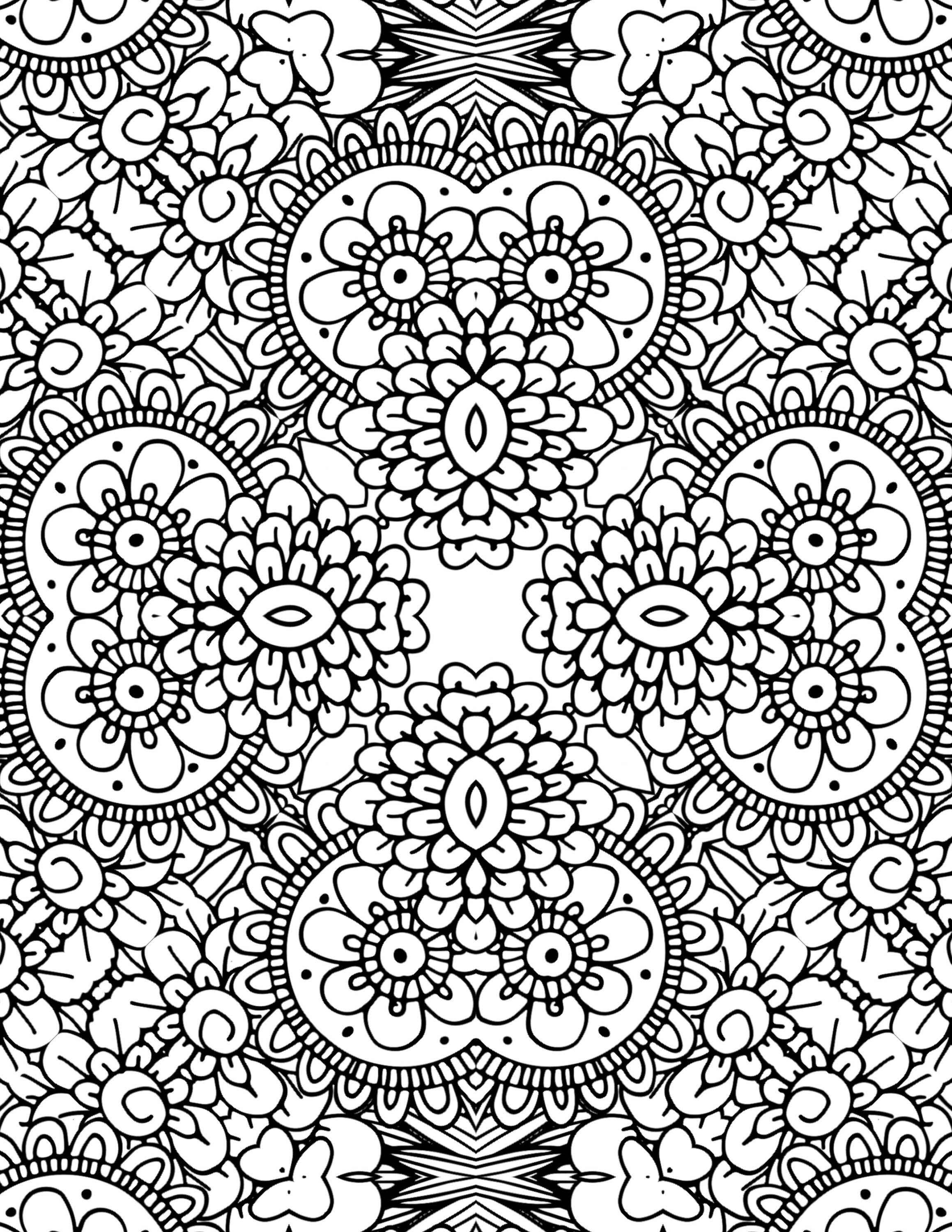 Mandala Inner Peace Printable Adult Coloring Pages - Etsy