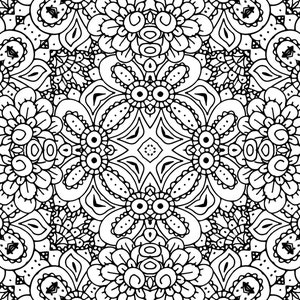 Mandala Inner Peace Printable Adult Coloring Pages - Etsy