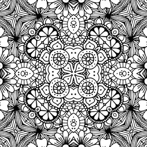 Mandala Inner Peace Printable Adult Coloring Pages - Etsy