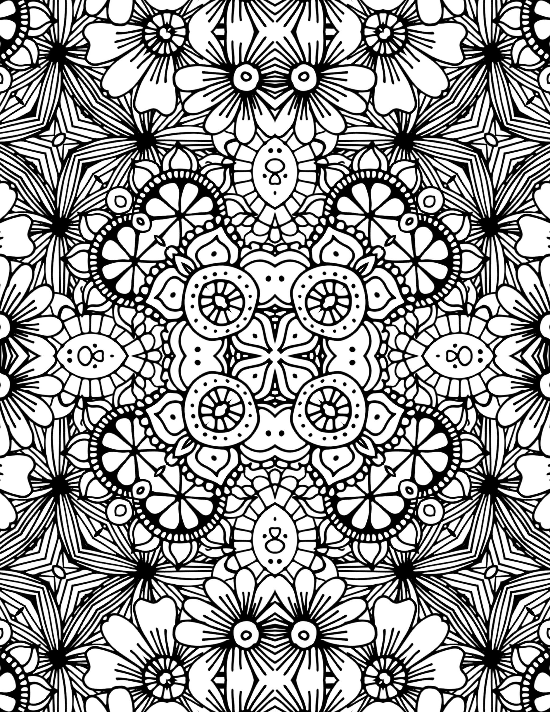 Mandala Inner Peace Printable Adult Coloring Pages - Etsy