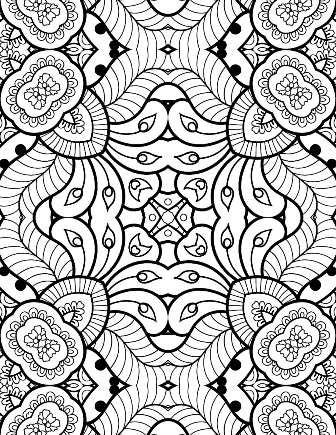 Peaceful Mandala Printable Coloring Pages - Etsy