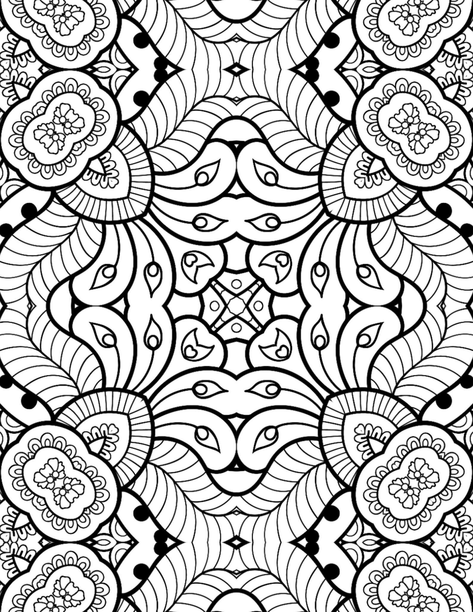 Peaceful Mandala Printable Coloring Pages - Etsy
