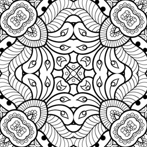 Peaceful Mandala Printable Coloring Pages - Etsy