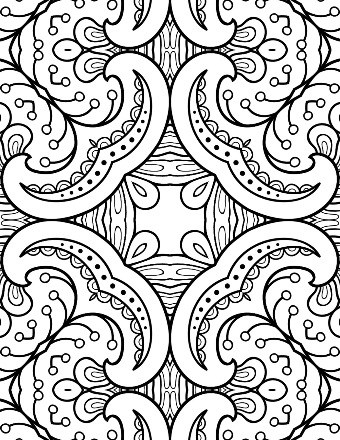 Divine Mandala Instant Digital Download Coloring Pages - Etsy