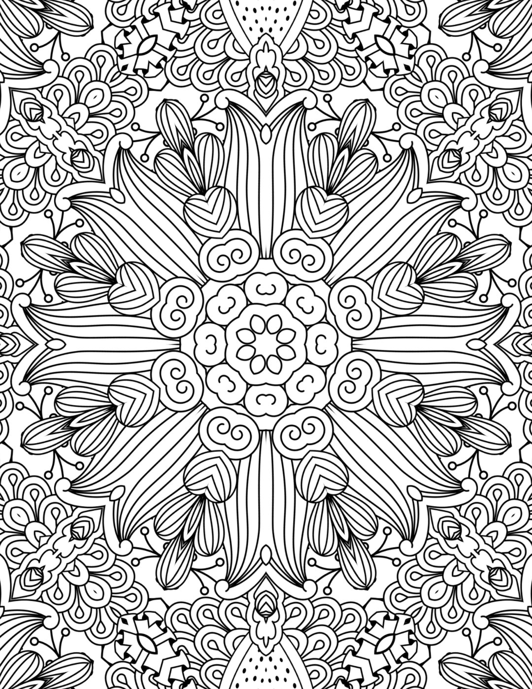 Divine Mandala Patterns for Adult Coloring Digital Download - Etsy