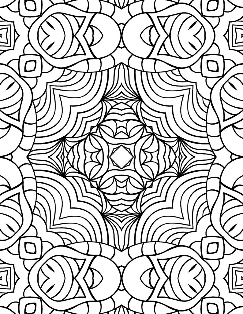 Infinate Mandala Coloring Page Design With Insant Download - Etsy