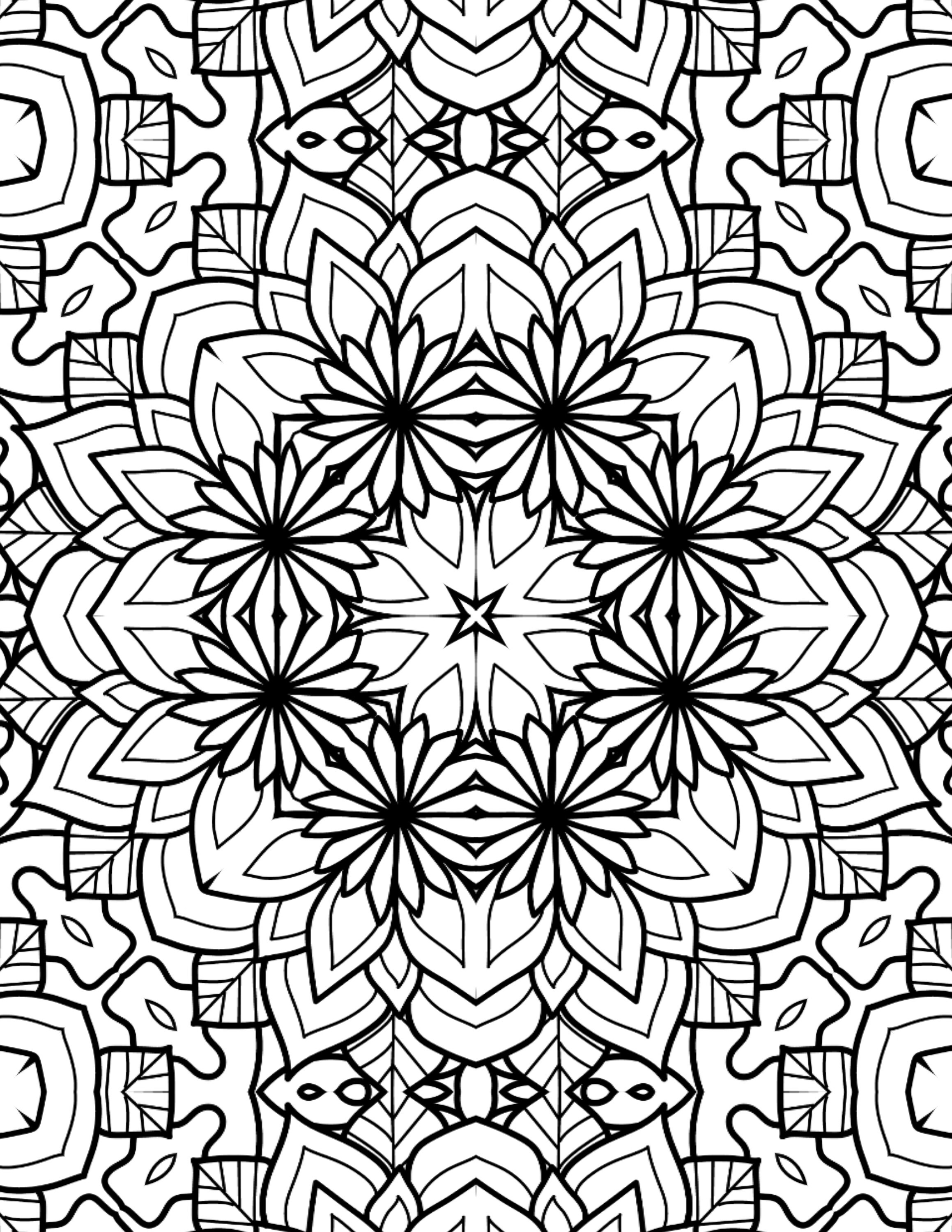 Infinate Mandala Coloring Page Design With Insant Download - Etsy