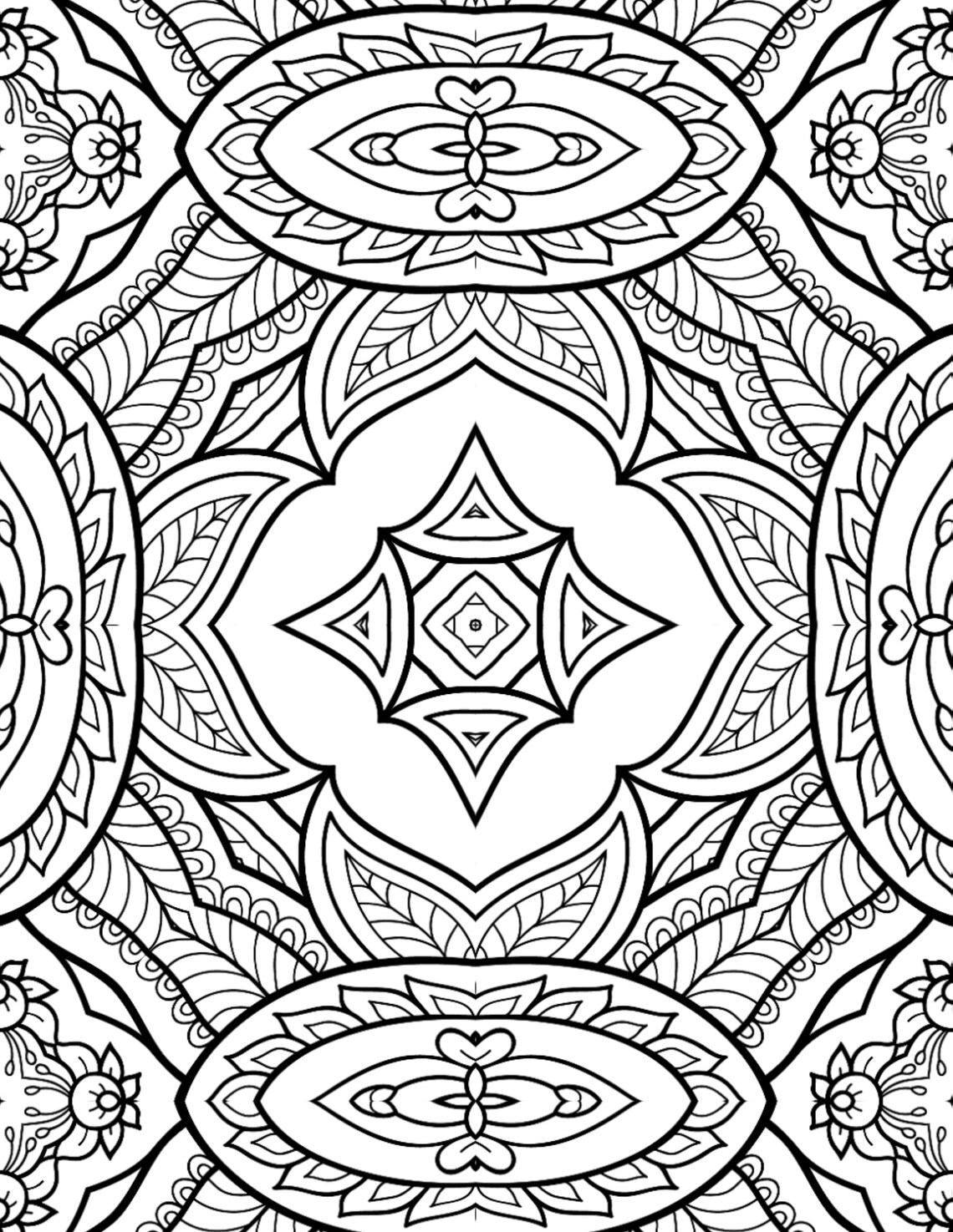 Dream Mandala Instant Digital Download Coloring Pages - Etsy