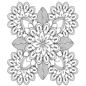 Good Fortune Mandala Coloring Pages - Etsy