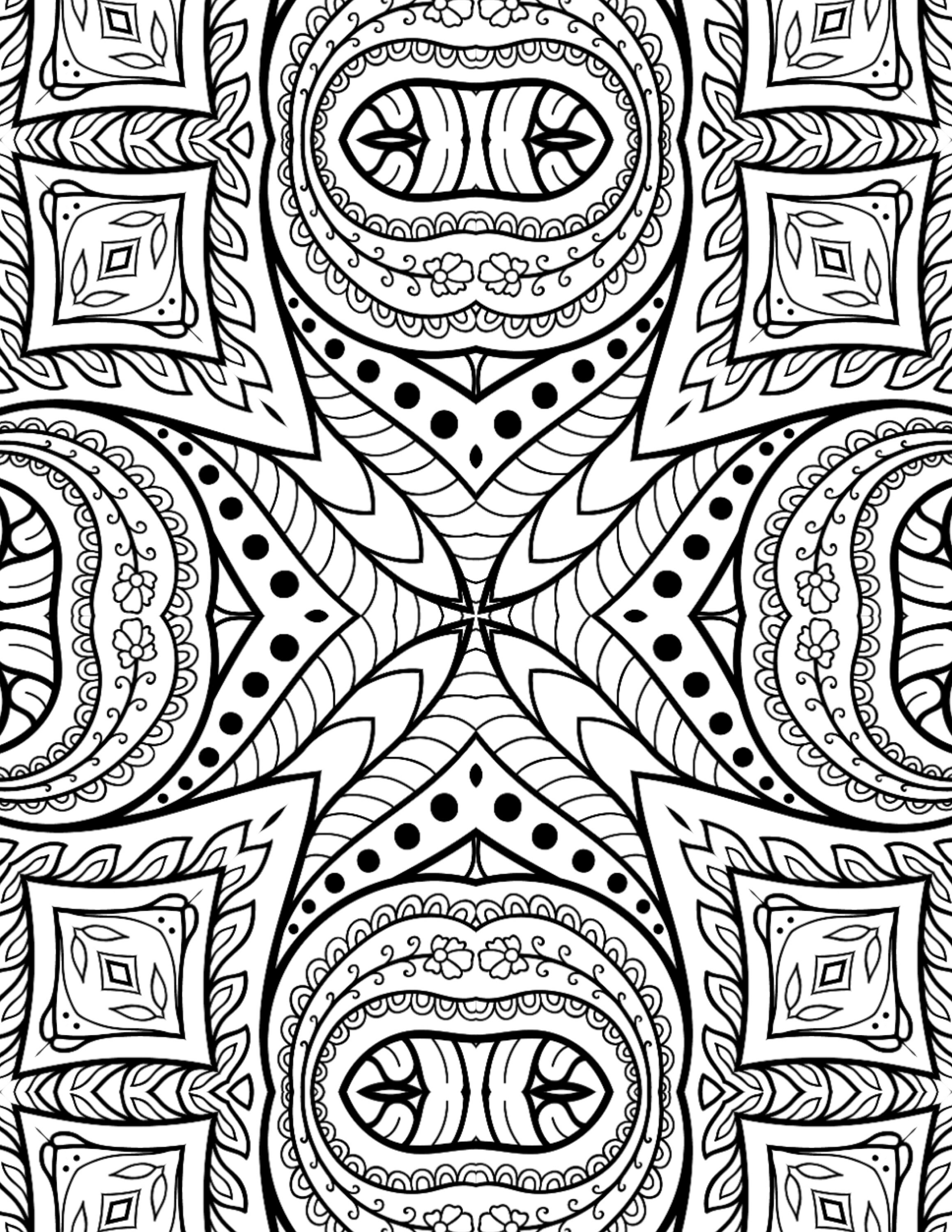 Peaceful Mandala Printable Coloring Pages - Etsy