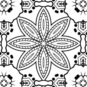 Centered Focus Mandala Adult Printable Coloring Pages - Etsy