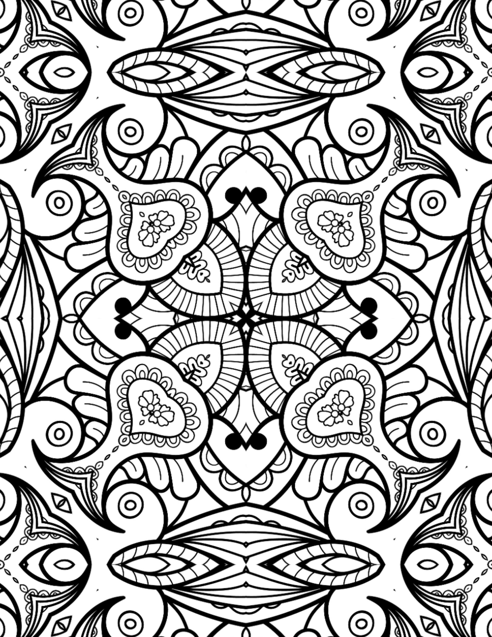 Peaceful Mandala Printable Coloring Pages - Etsy