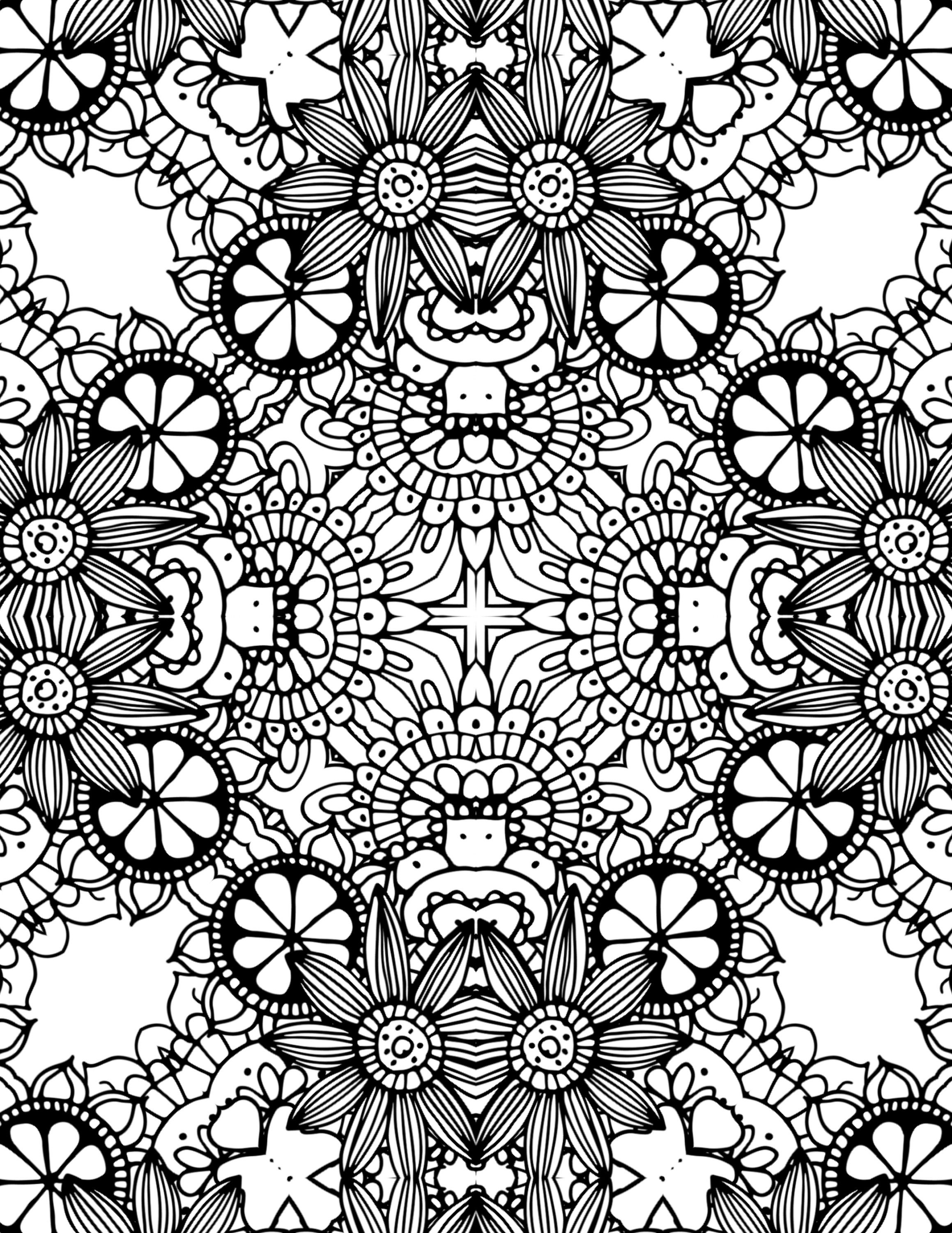 Mandala Inner Peace Printable Adult Coloring Pages - Etsy