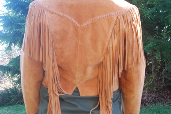 Women's Suede Western Riding Jacket with Fringes by S… - Gem