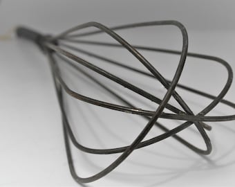 Vintage French Balloon Whisk Farmhouse Industrial Extra Large Wire ...