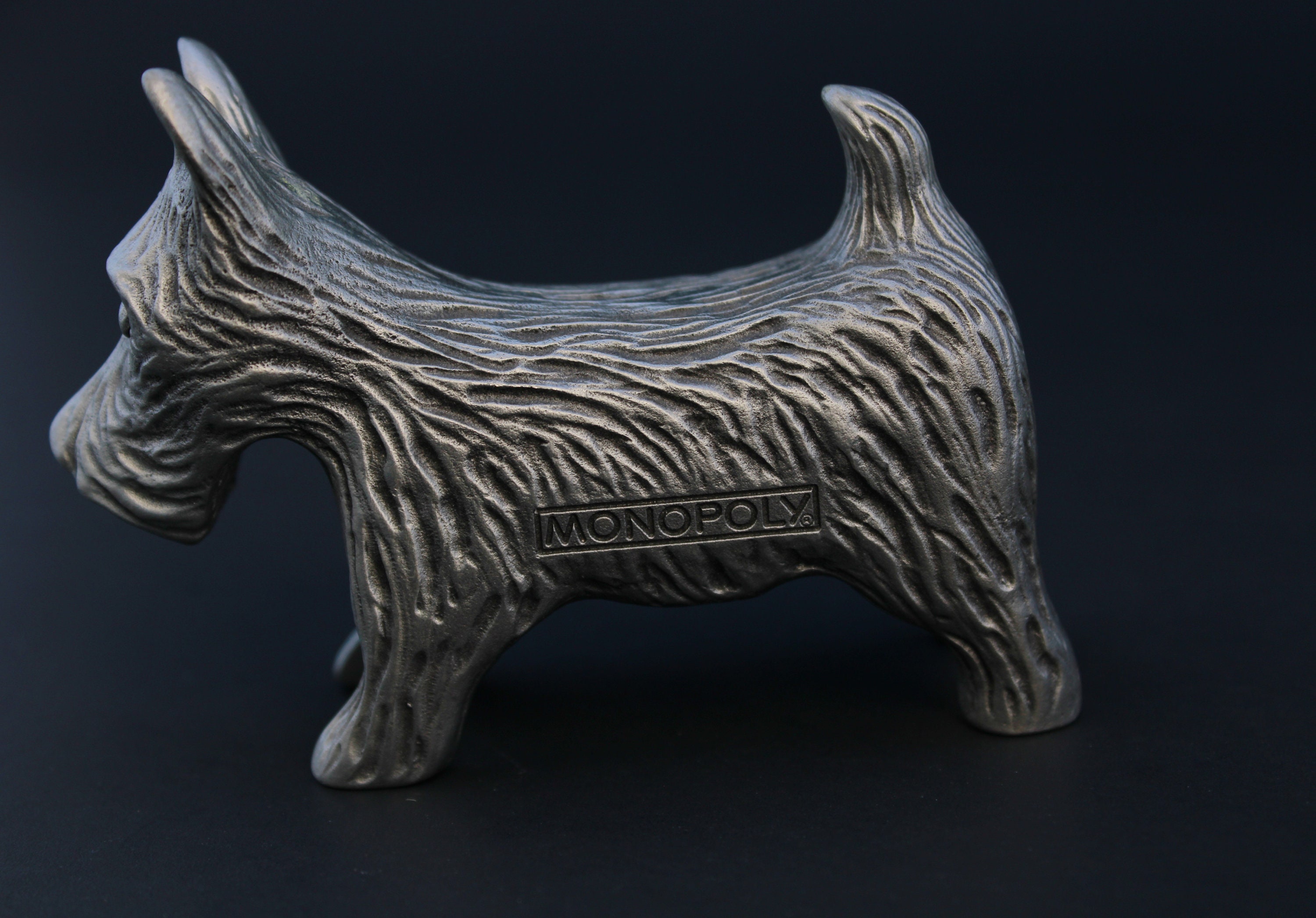 BIG Collectible Hasbro Monopoly Heavy Pewter Monopoly Dog Game Piece ...