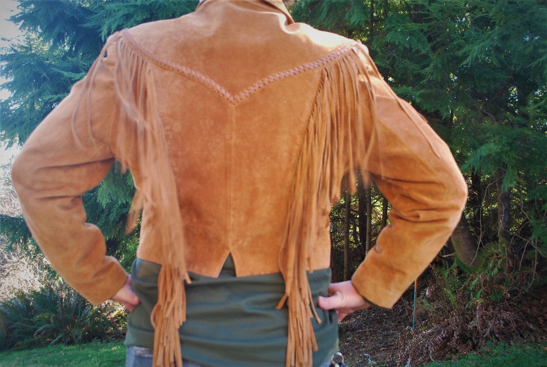 Women's Suede Western Riding Jacket With Fringes by Scully - Etsy