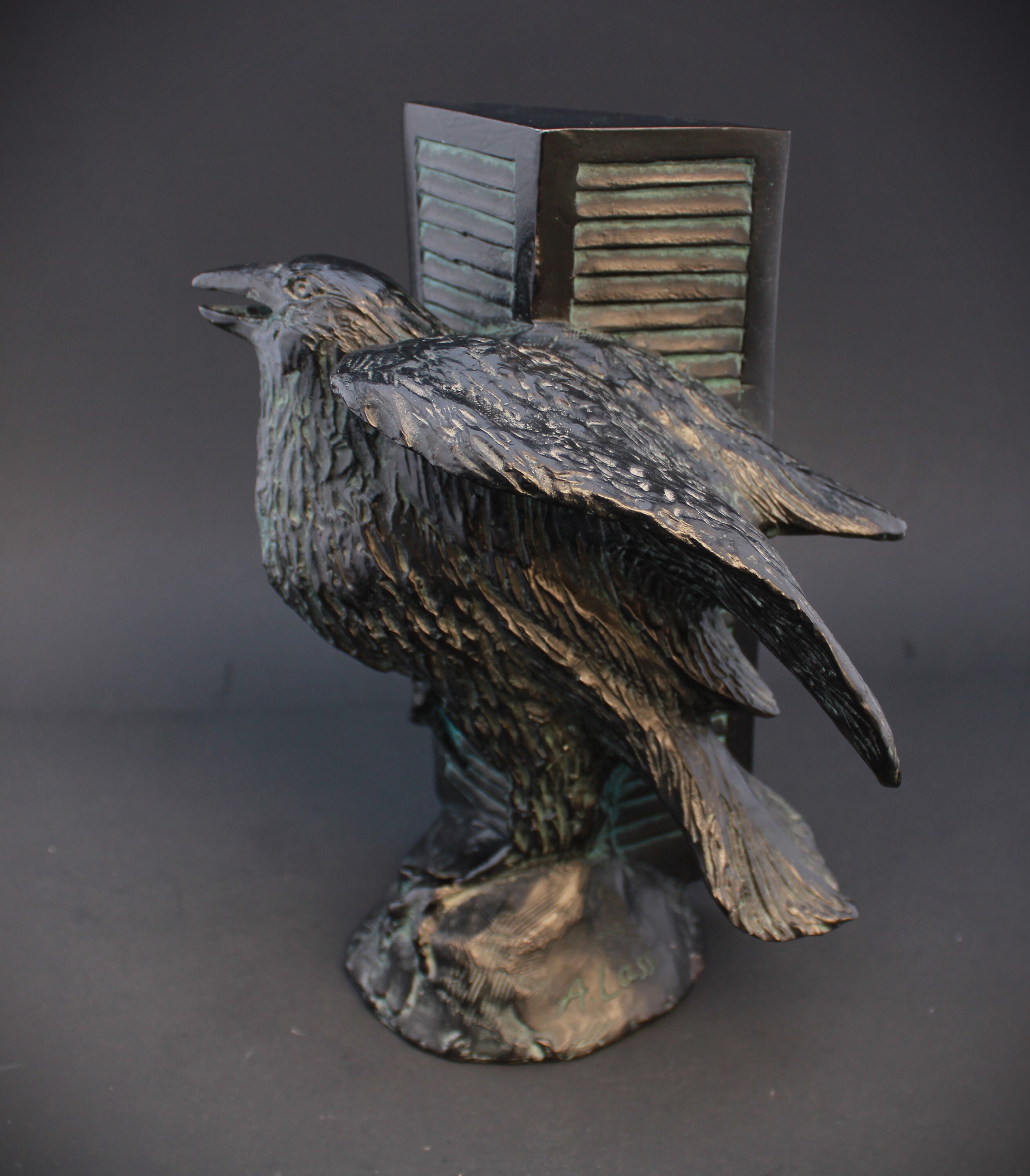 Raven Statueoriginal Art by Abram Lass - Etsy