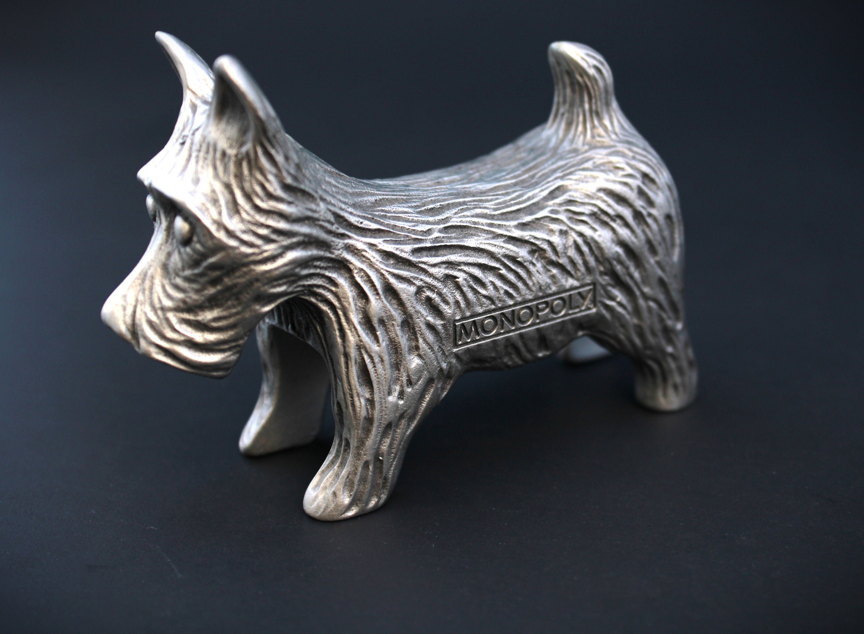 BIG Collectible Hasbro Monopoly Heavy Pewter Monopoly Dog Game Piece ...