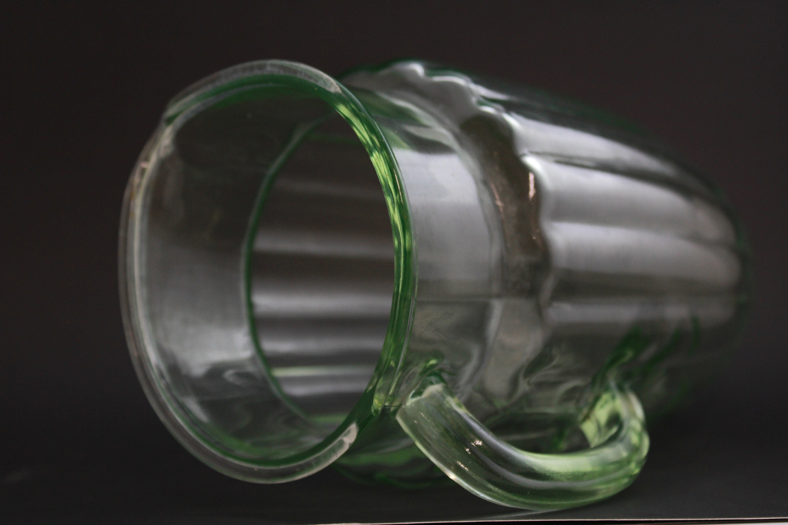 Green Depression Glass Beer Pitcher - Etsy