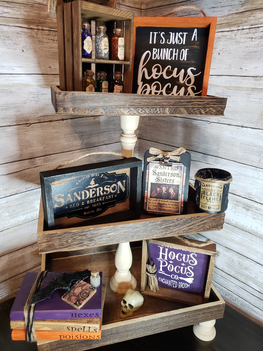 Hocus Pocus Decor/ Hocus Pocus Signs/ Hocus Pocus Tier Tray/ Halloween ...