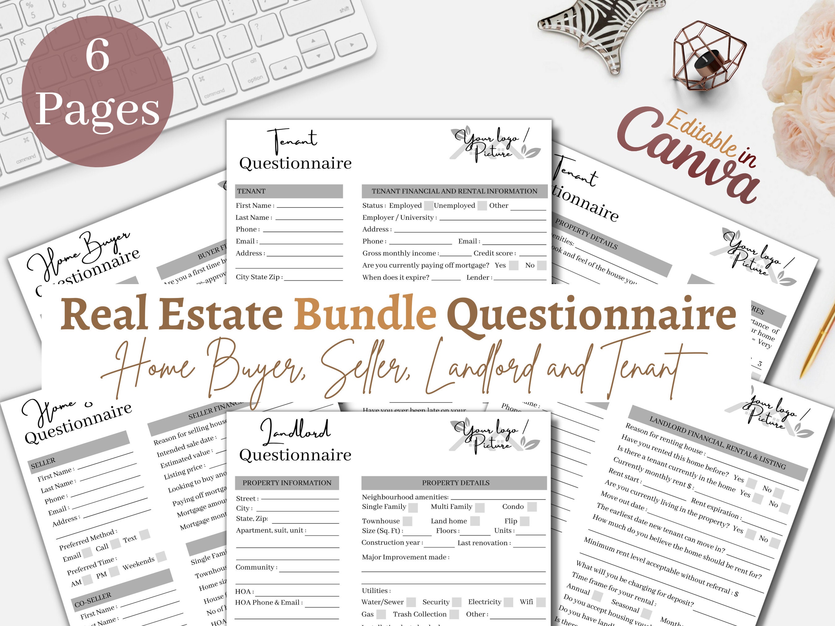 Client Bundle Real Estate Questionnaire Application Forms, Home Buyer ...