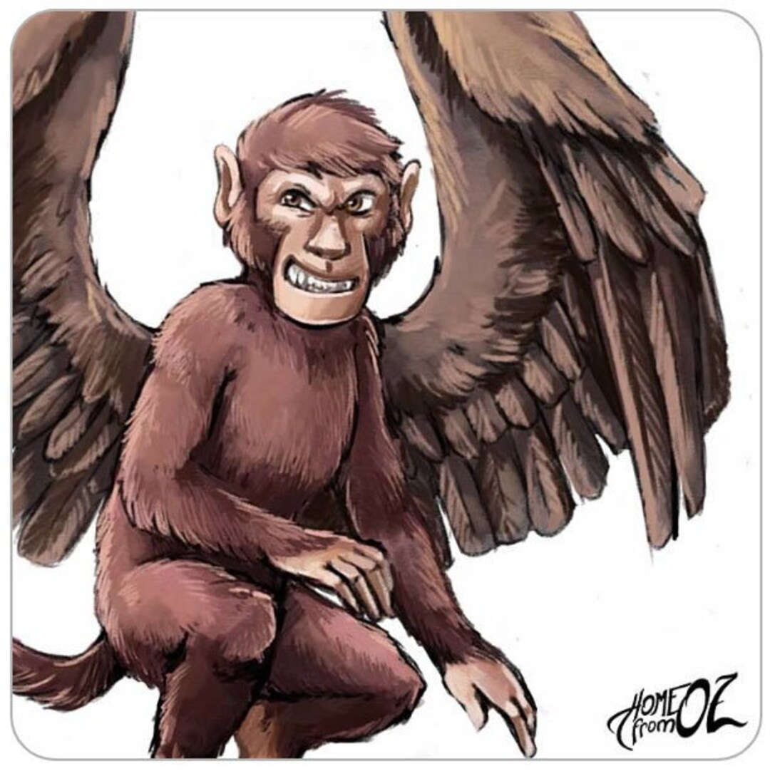 Wizard of Oz Winged Monkey Magnet - Etsy