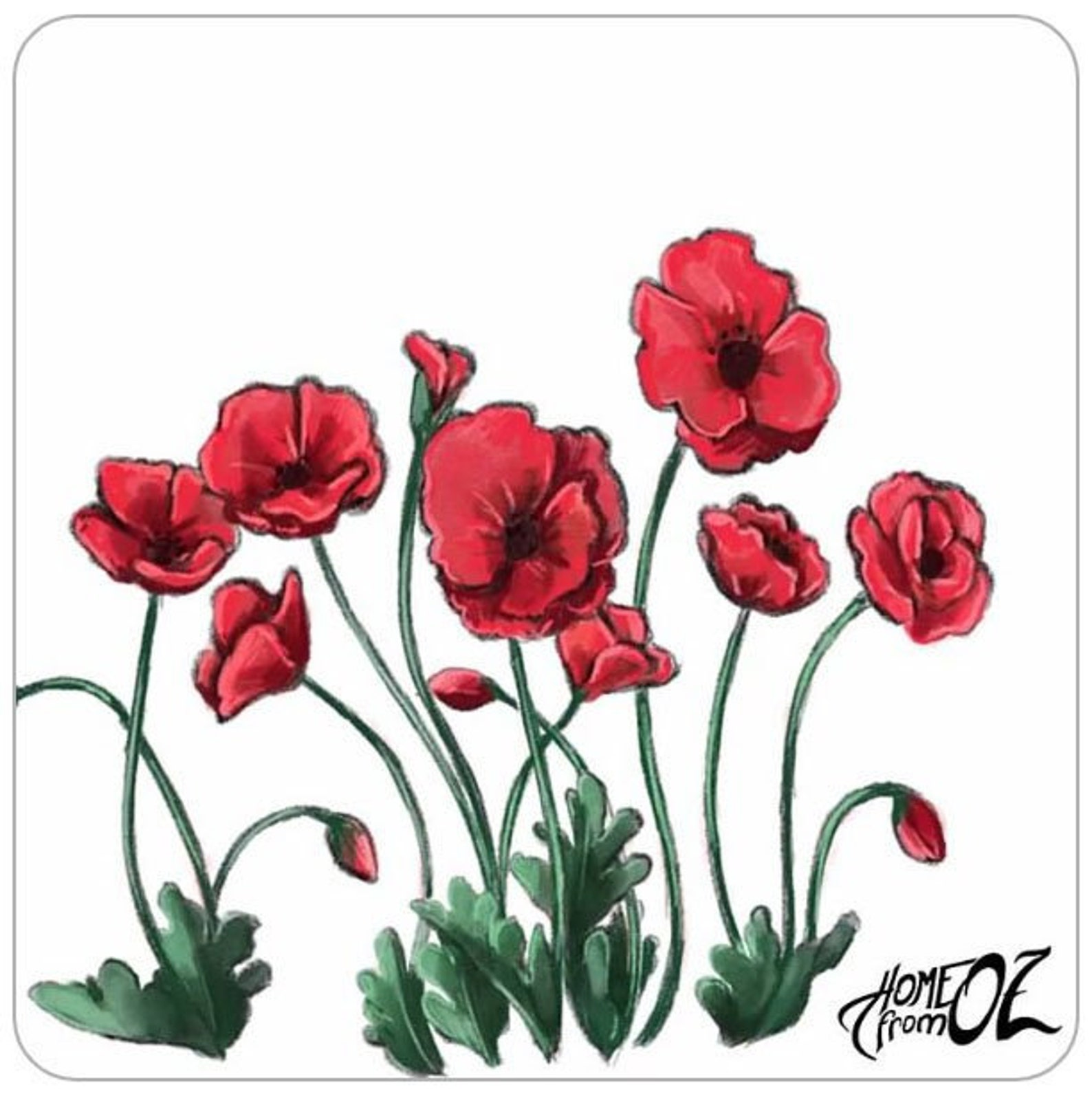 Wizard of Oz Poppies Magnet - Etsy