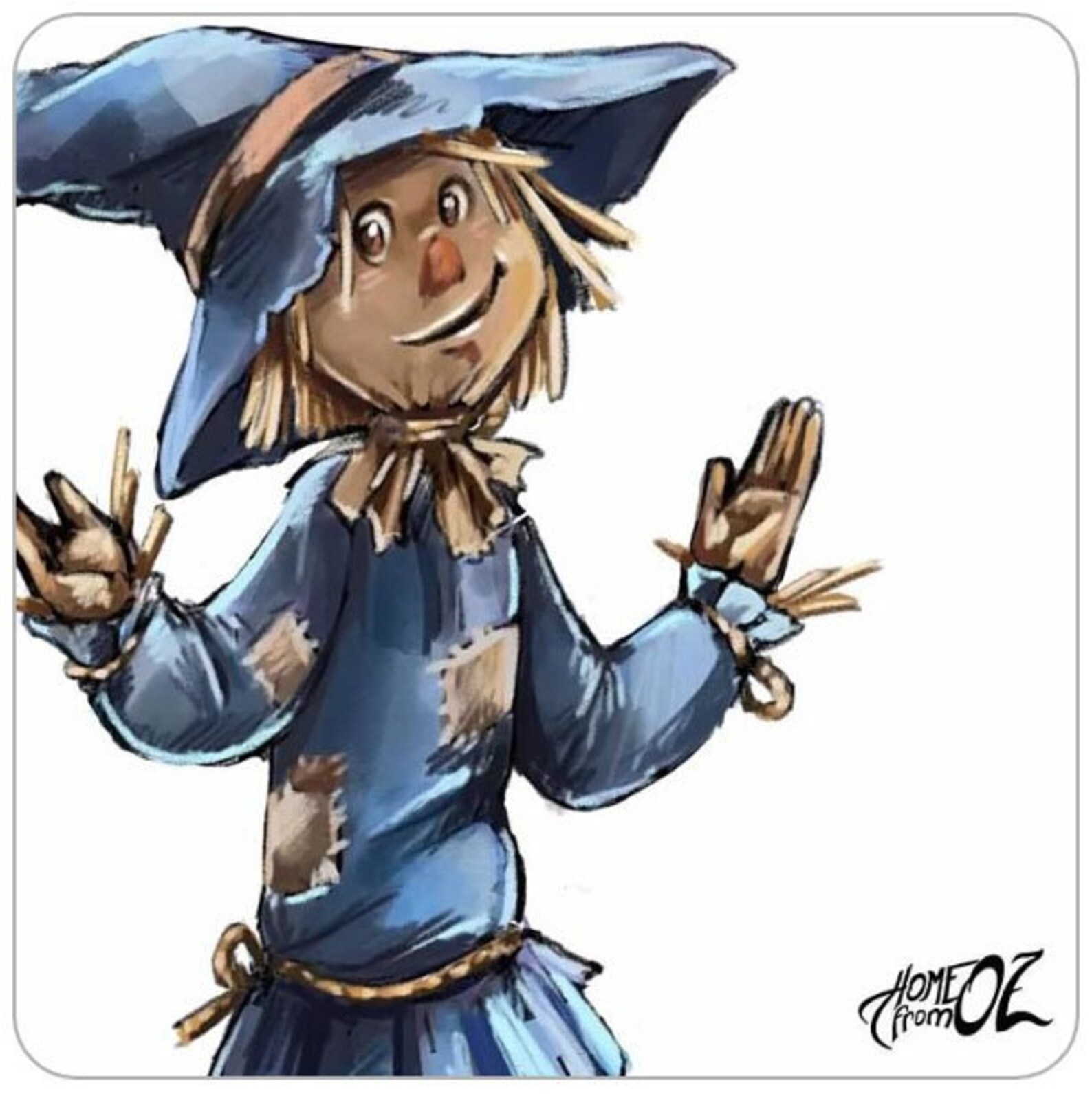 Wizard of Oz Scarecrow Magnet - Etsy