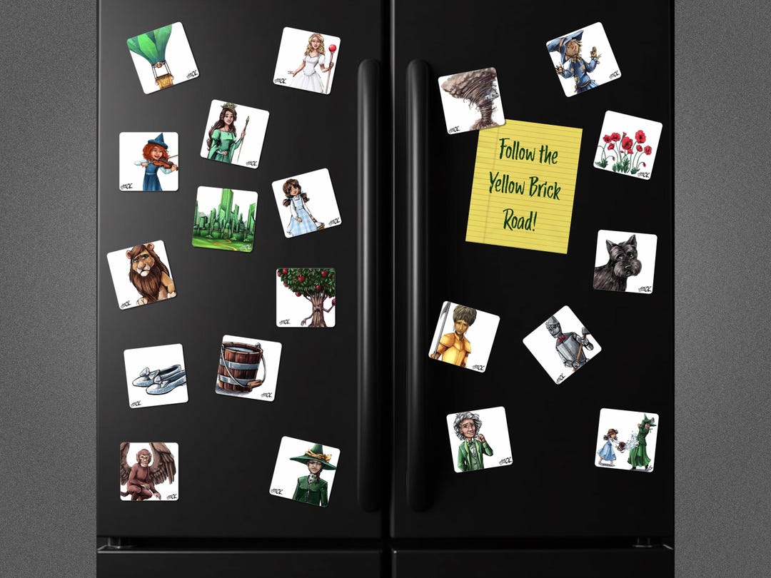 Complete Set of 20 Wizard of Oz Refrigerator Magnets – Home From Oz ...