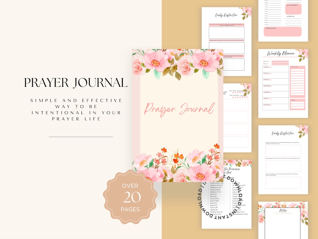 Prayer Journal Printable Template - Etsy