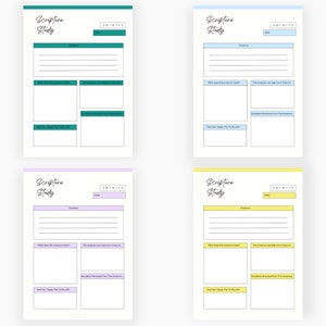 Bible Scripture Study Template: Printable Journal (A4 & Letter) (PDF ...