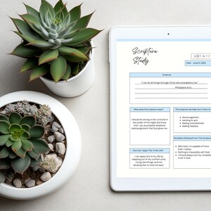 Bible Scripture Study Template Printable Bible Scripture - Etsy