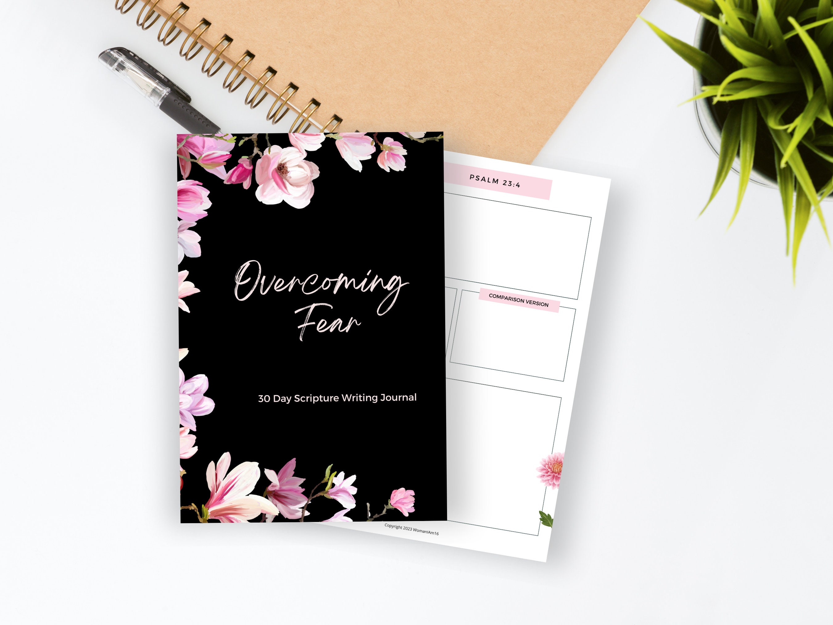 Overcoming Fear 30 Day Scripture Writing Journal Scripture - Etsy