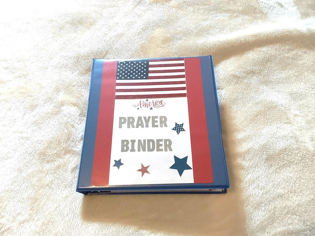 Prayer Binder, War Binder, Patriotic Themed Binder, Faith Binder - Etsy